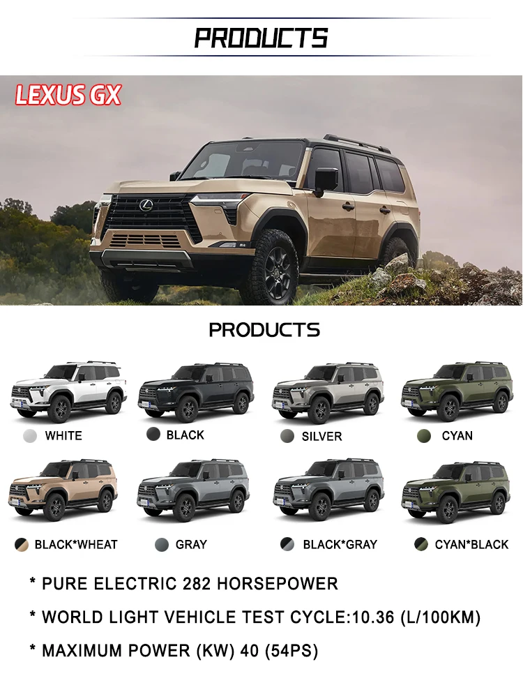 Wholesale 2024 Lex Us Gx 550h New Lexu-s Cars 5 Doors 5/6 Seats Luxury Suv Hybrid Suv Vehicles ...