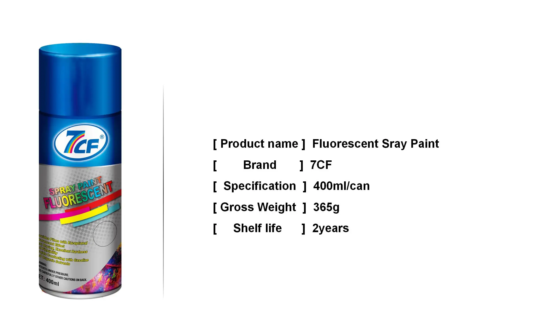 Fluorescent Spray Paint 7cf Aerosol Spray Paint Construction Road ...