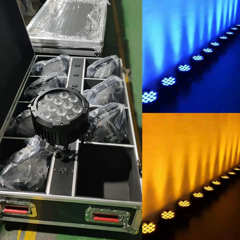 Marslite IP65 12x18w RGBAW UV Led Par Battery Wireless Wifi