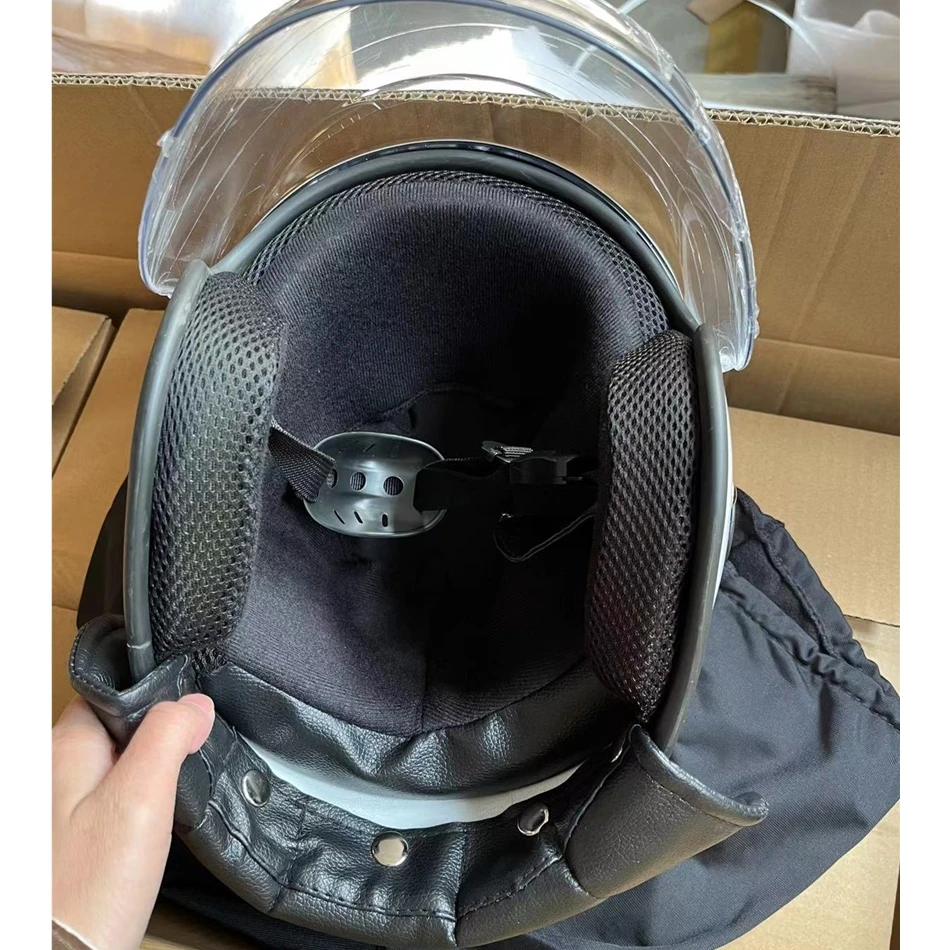 Customized White Riot Helmet Self Defense Protection Riot Helmet Pc Abs ...