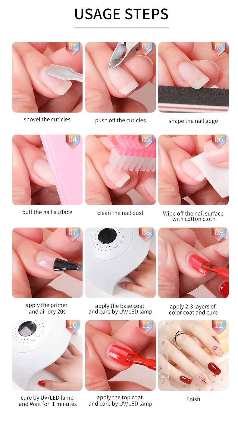 Hot Sale 40 Colors 15ml Hight Quality Nail Gel Polish Nail Art Gel ...