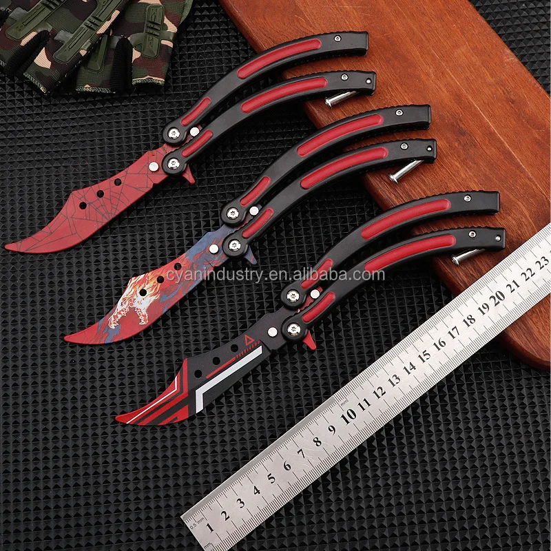 Balisong Butterfly Training Knife Trainer Practice 3d Pattern Outdoor ...