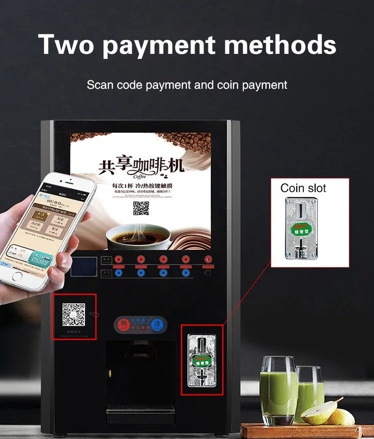 Commercial Coffee Vending Machine - Instant & Self-service