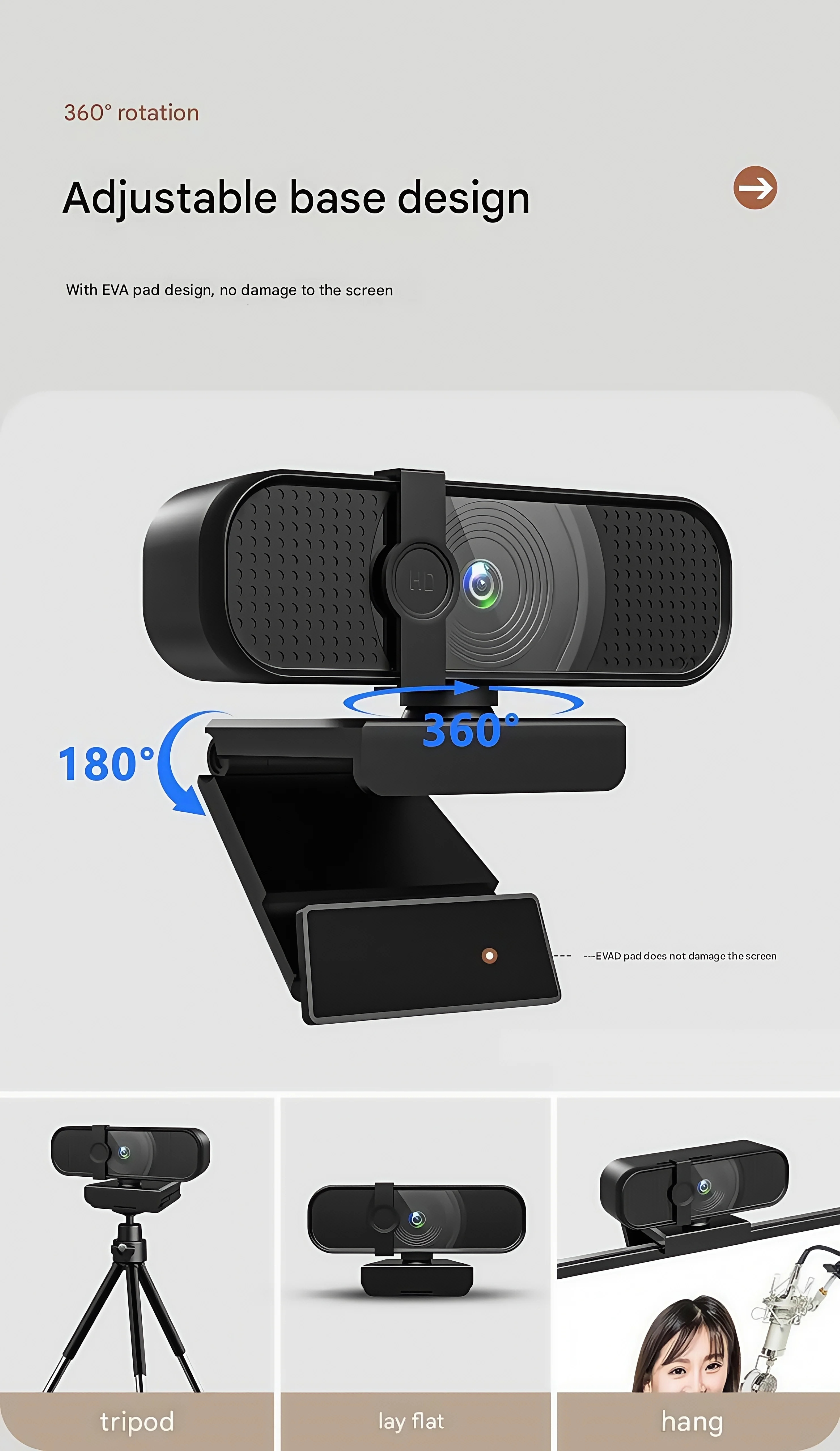 HD Webcam with Auto Focus - Perfect for Video Conferencing