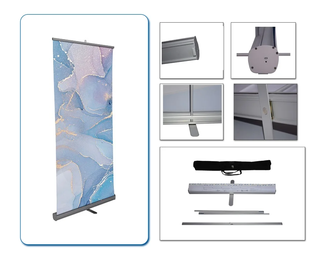 Deluxe Roll Up Banner Stands Retractable Banner Stands For Trade Show ...