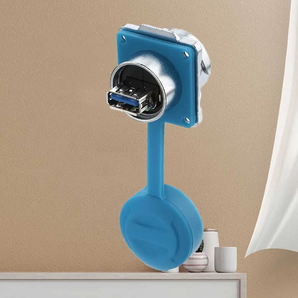 Oswell Usb Plug And Socket Waterproof Usb3.0 Zinc Connector Spring Lock ...