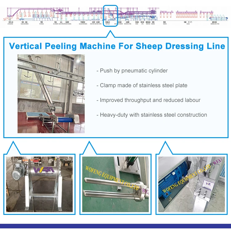 Sheep Abattoir Goat Skin Peeling Machine Hydraulic Cattle Horse Dehider ...