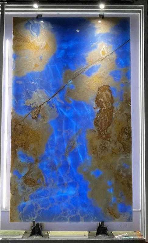 Natural Blue Onyx Marble Price - Translucent Backlit Stone