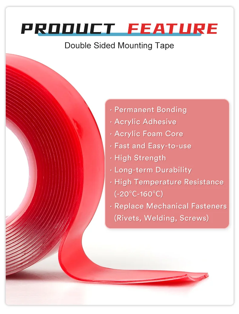 Waterproof High Bonding Double Sided High Temperature Resistance ...