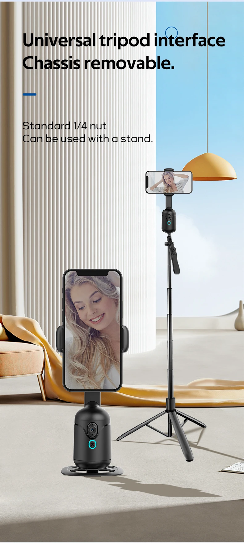 Q7 Ai Tracking Holder Gimbal - Smart Motion Sensor Mount