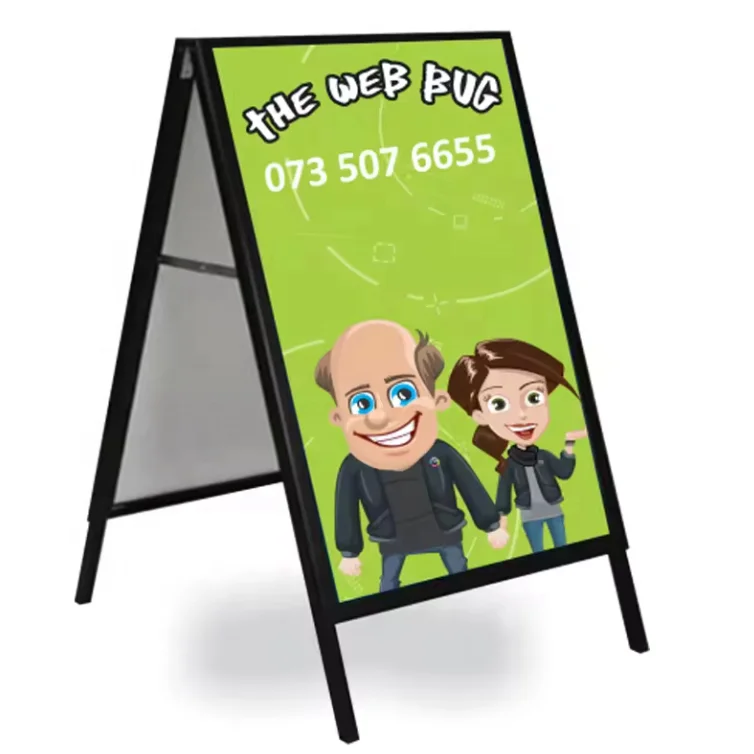 Folding Sidewalk Metal Board 24X36 Pavement Forecourt Signs Display ...