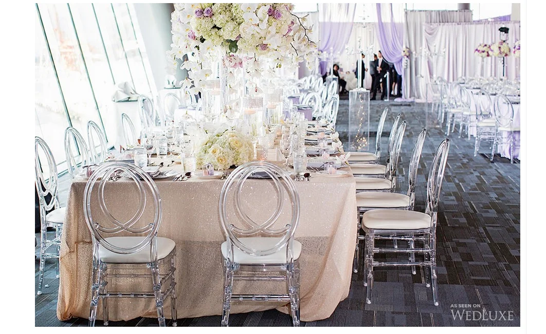 Phoenix Chair Wedding - Modern Clear Crystal Acrylic