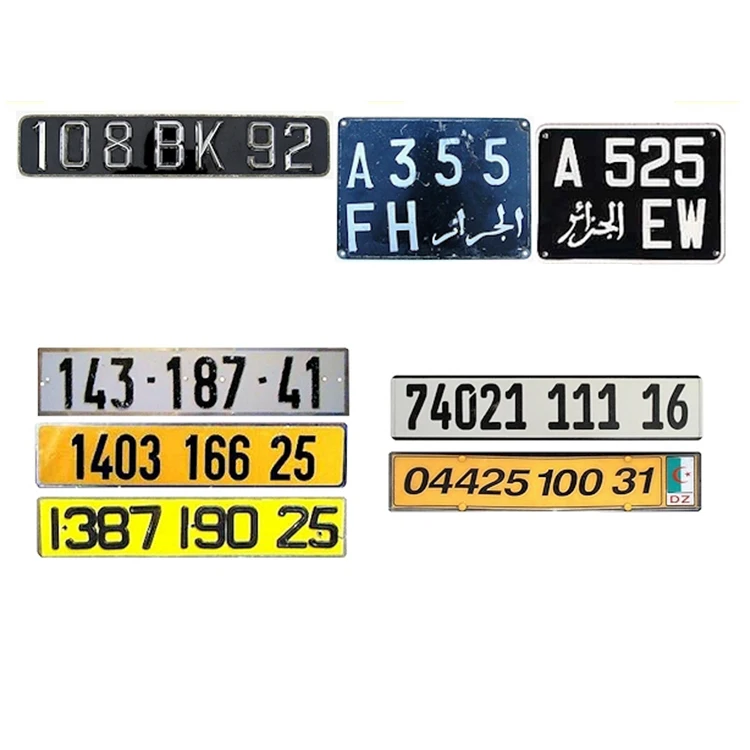 Benin License Plates Custom Embossed Blank Sublimation Car Aluminum ...