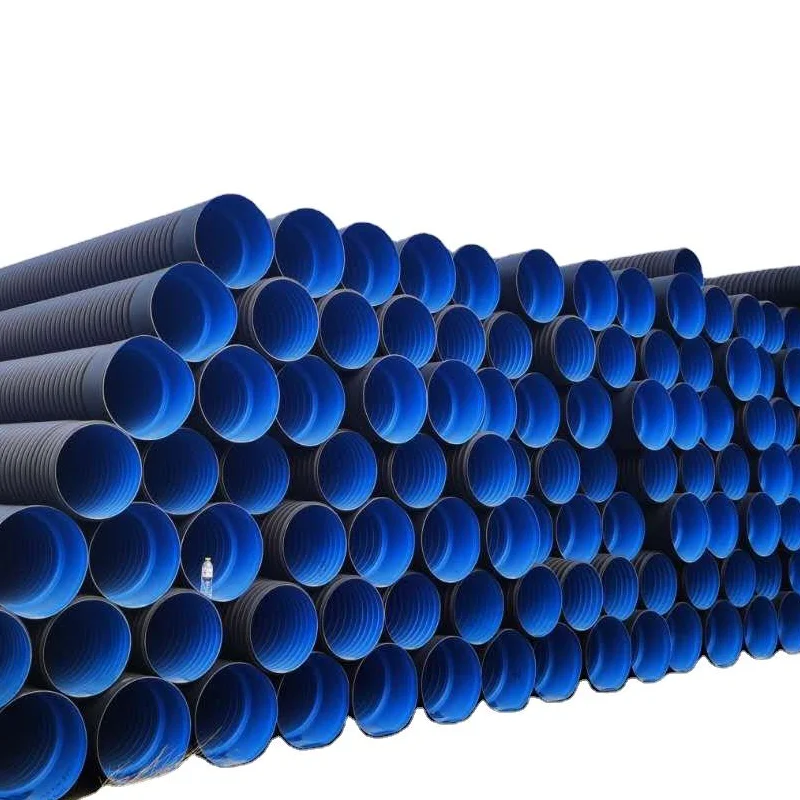 HDPE DN300/DN400/DN600/DN800 Storm Drain Hose Dual Culvert Wall Water Smooth Corrugated Pipe ...