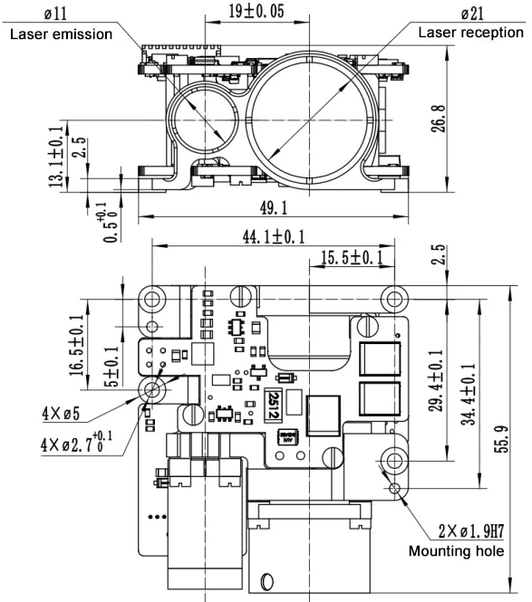 1535nm High-range Distance Measurement Module - Cutting Edge 7km Range ...