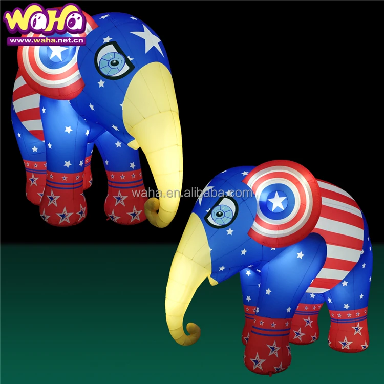 Custom Made Blue Elephant Inflatable Balloon For Stage Showing Props ...