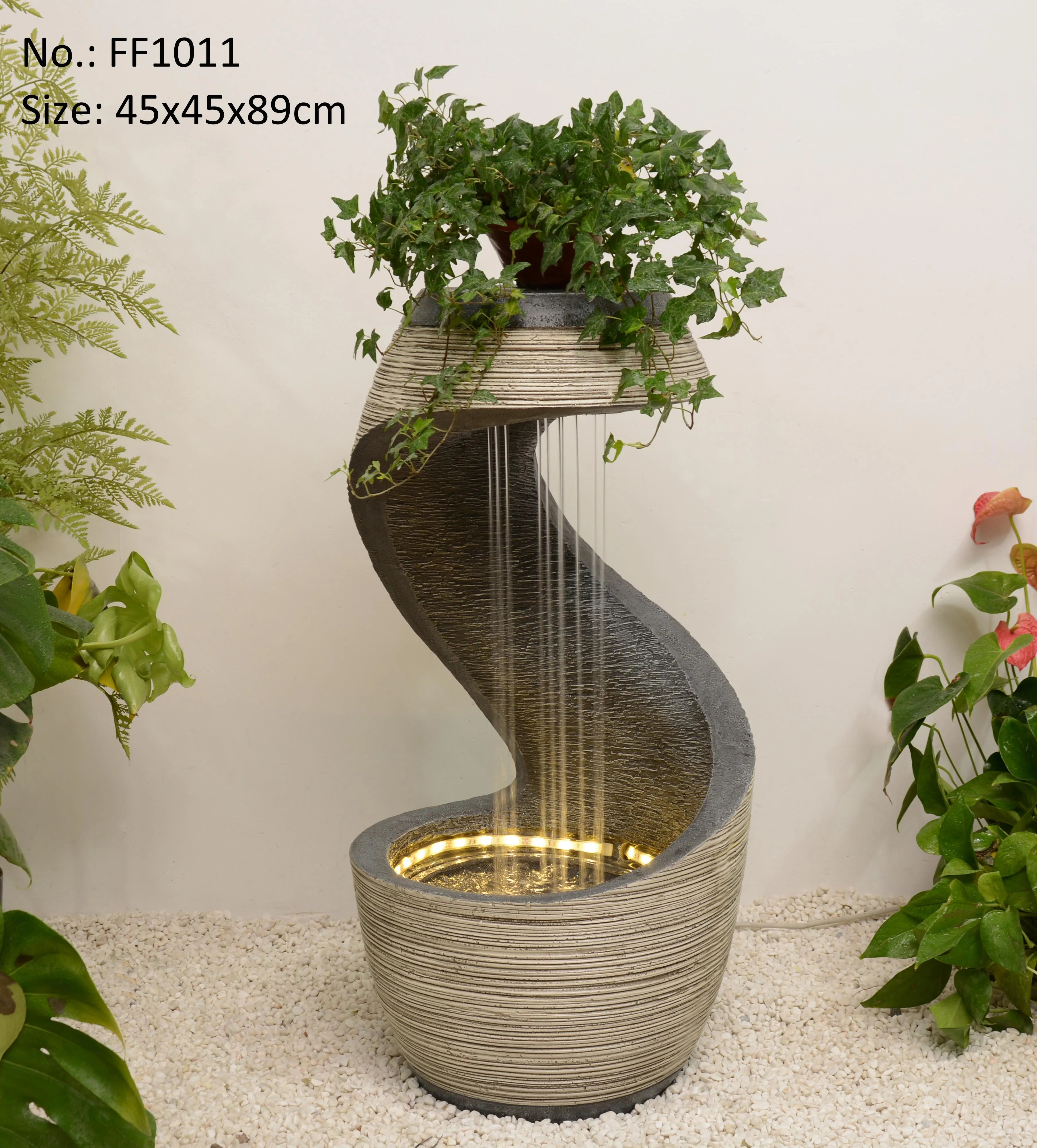 New Product Ideas 2022 Geometric Shape Outdoor Water Fountain Waterfall ...