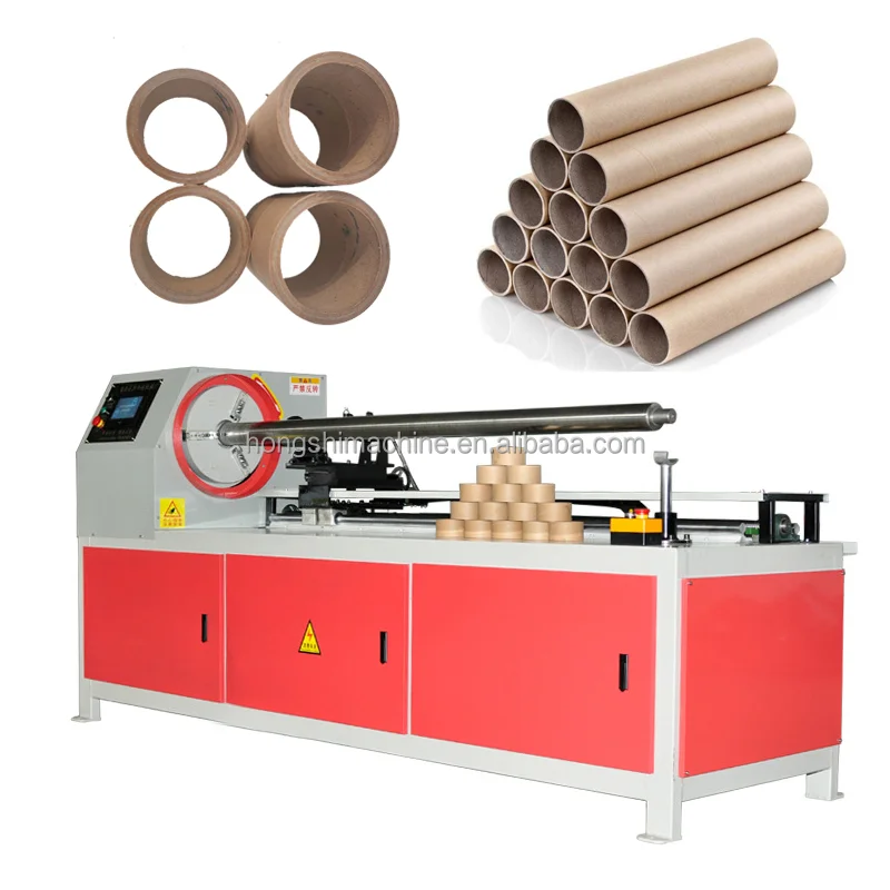 Factory PLC Control Rotary Paper Tube Core Reel Cutting Machine Toilet ...