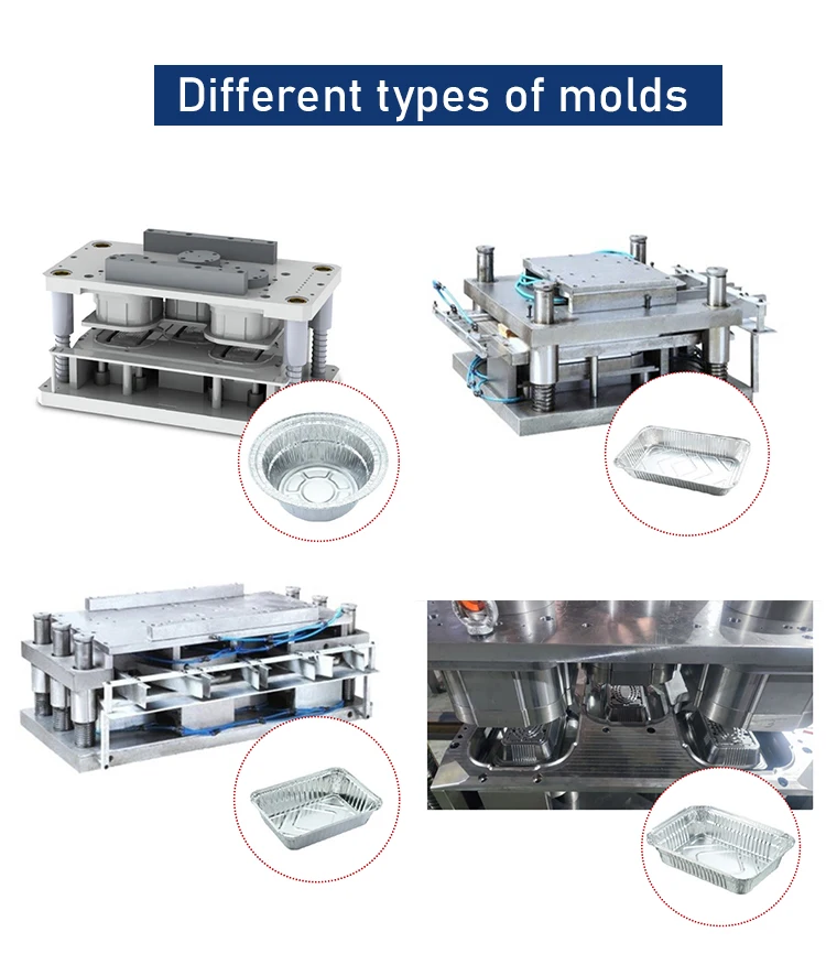 Zbfc-63 Automatic Disposable Aluminum Foil Lunch Box Molding Machine ...