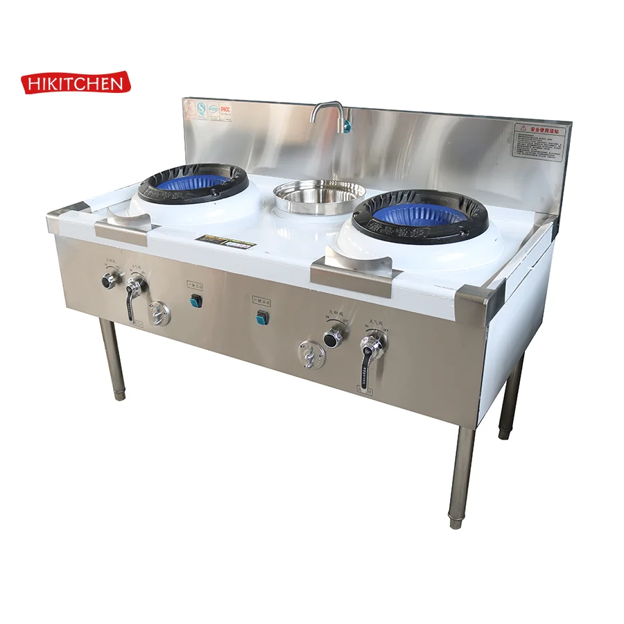 Wok Equipment Wok Gas Range Stove Burner Factory Stand Stainless Steel ...