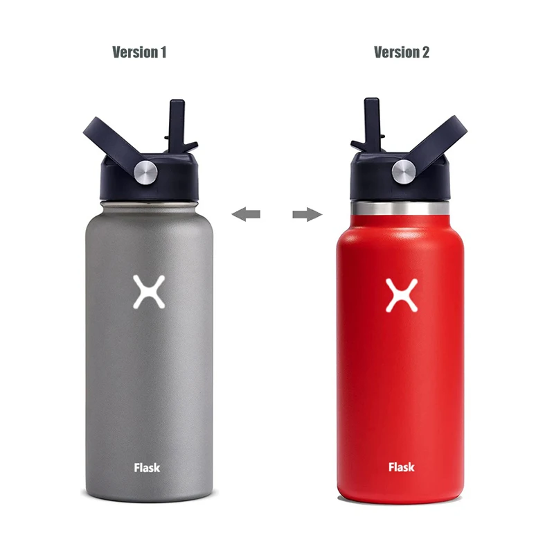18oz 32oz 40oz Top Hydro Water Flask Bottle Wide Mouth Flex Lid Gym ...