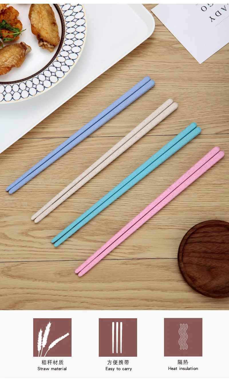 Promotion Wheat Stalk Chopsticks Eco-friendly Mug Reusable Straw ...