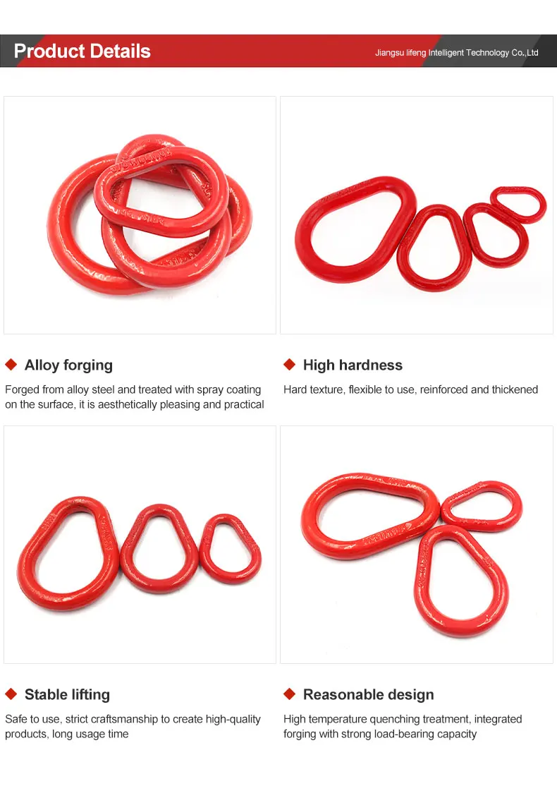 Spot Goods Pear Shape Sling Link Hardware Alloy For Chain Lifting Pear ...