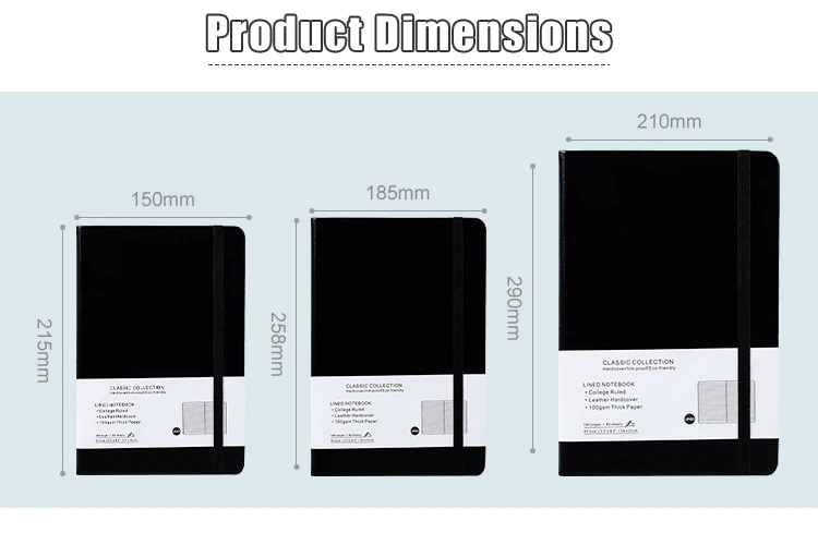 Customized Box Packaging Gift Box - A5 Pu Leather Notebooks