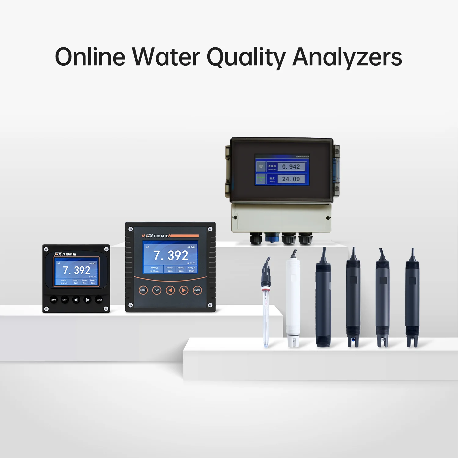 RS485 or 4-20mA ph Sensor Probe electrode for Water Testing OEM ...