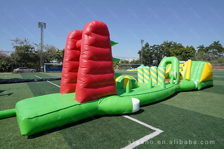 Inflatable Floating Water Obstacle Course Bouncy Water Inflatable Park ...