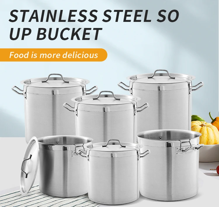 High Quality Kitchenware - Stainless Steel Soup Pot Set