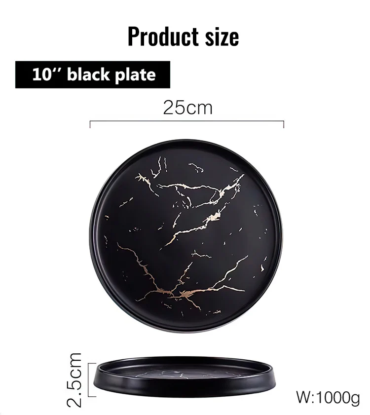 Wholesale Tableware - Elegant Marble Plate Set for Weddings