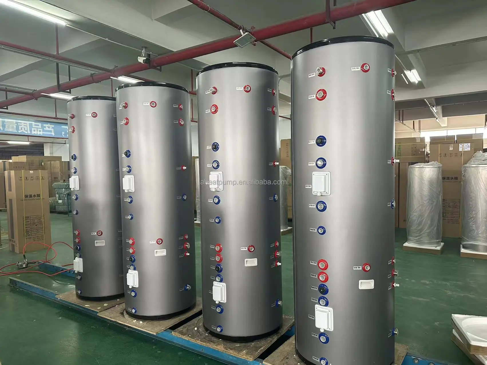 300l Sus304 Sus316l 150l Heat Exchanger Coils Solar Thermal Room Heating Cooling Buffer Tank ...