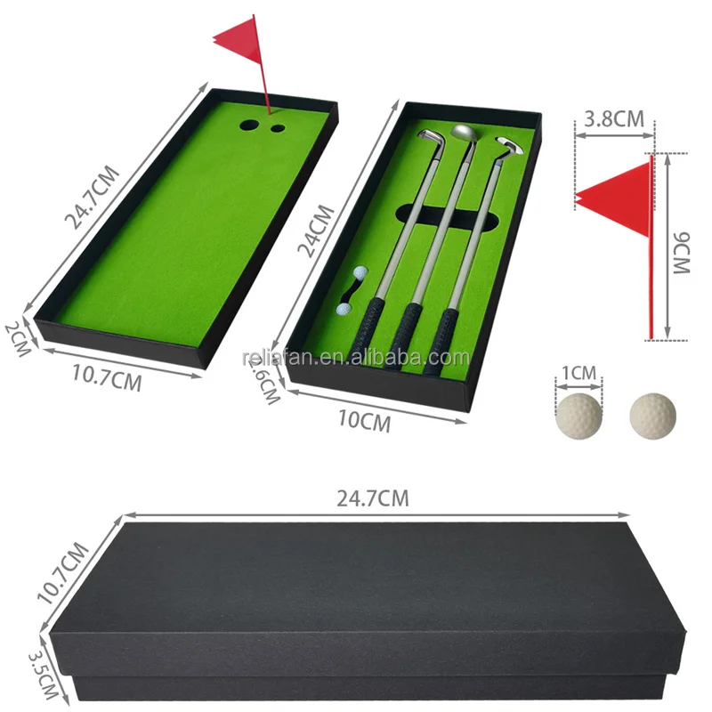 Funny Golf Gift Set - Mini Desktop Golf Ball Pen Gift