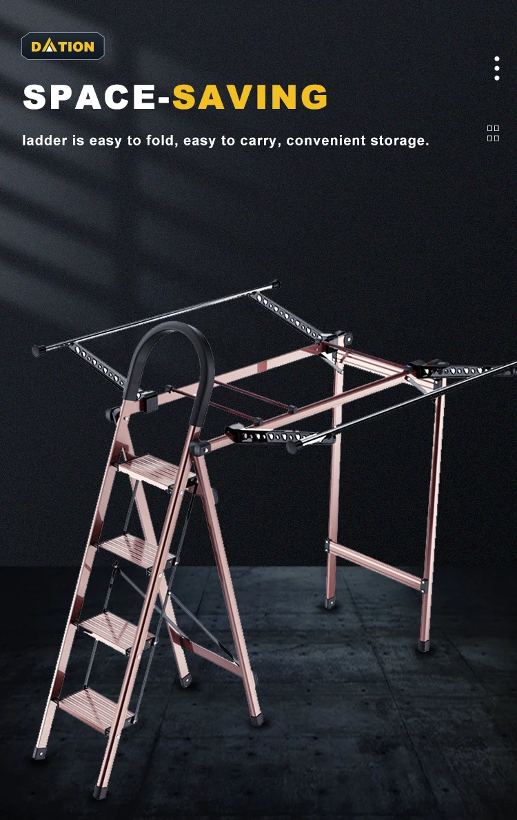 High Quality Aluminium Foldable Step Ladder Hang Out Series Ladder ...