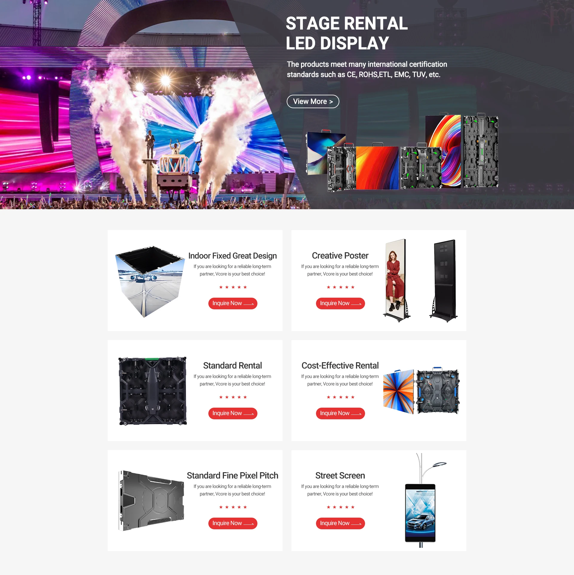 Shenzhen Vcore Optoelectronics Co., LTD - HD LED TV, led display