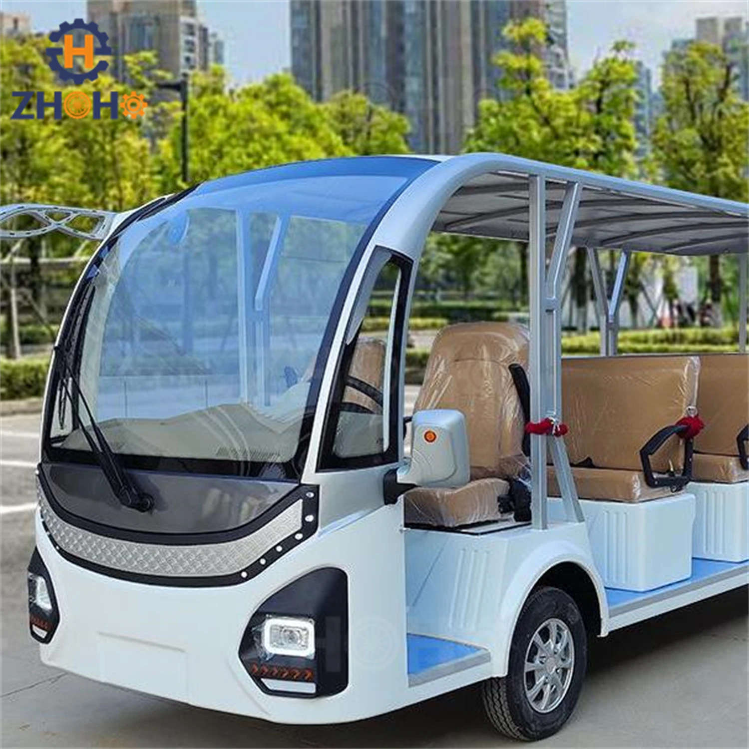 14 Seater Tourist Electric Shuttle Bus - Cheap & Customizable