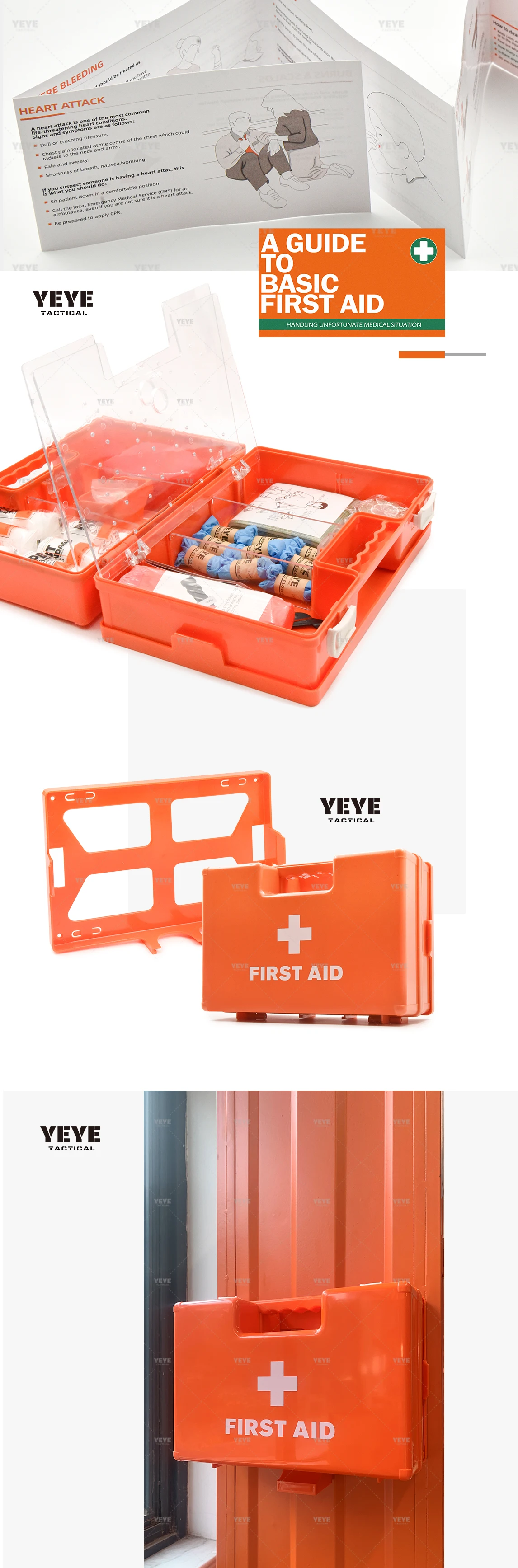 Medical Survival Bag Plastic Custom First Aid Kit Box Complete Set ...