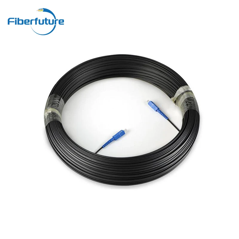 Multimode OM4 OM3 G657B3 Jumper preassemble Drop cables Roll-up 100m 300m 1000m outdoor fiber ...