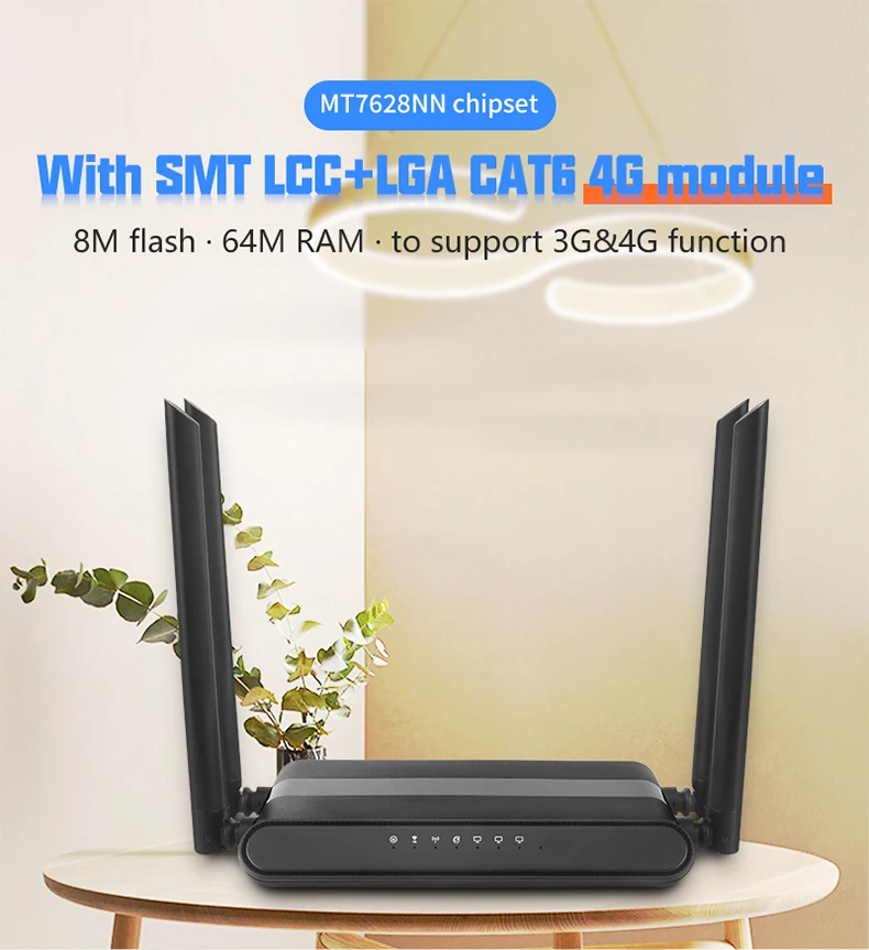 Openwrt 2.4G Wifi 300M Chinese Operation Interface 3G 4G LTE Wireless ...