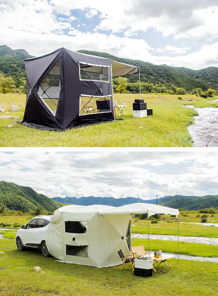 Outdoor Portable Car Rear Tent Awning Fully Automatic Opening Suv Car ...