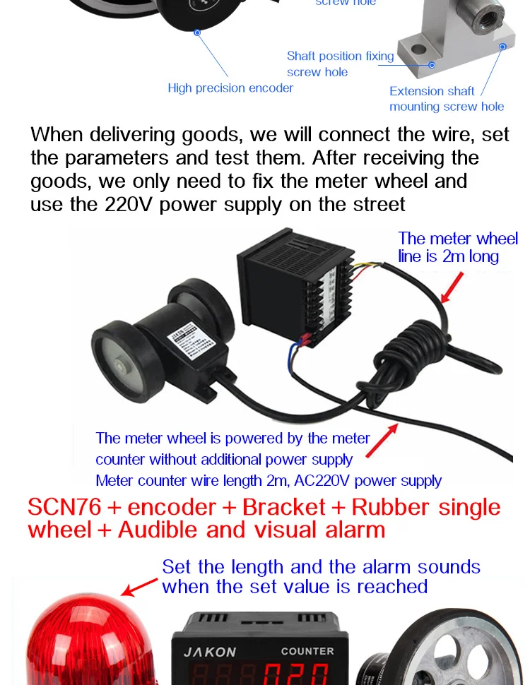 High-Precision Length Meter Counter | Mini Cable Wire Rope | OEM