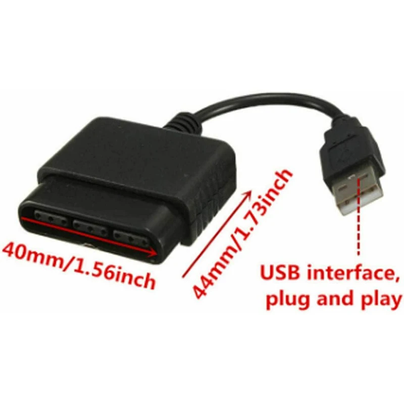 PS2 to PS3 USB Games Controller Adapter for PC Compatibility