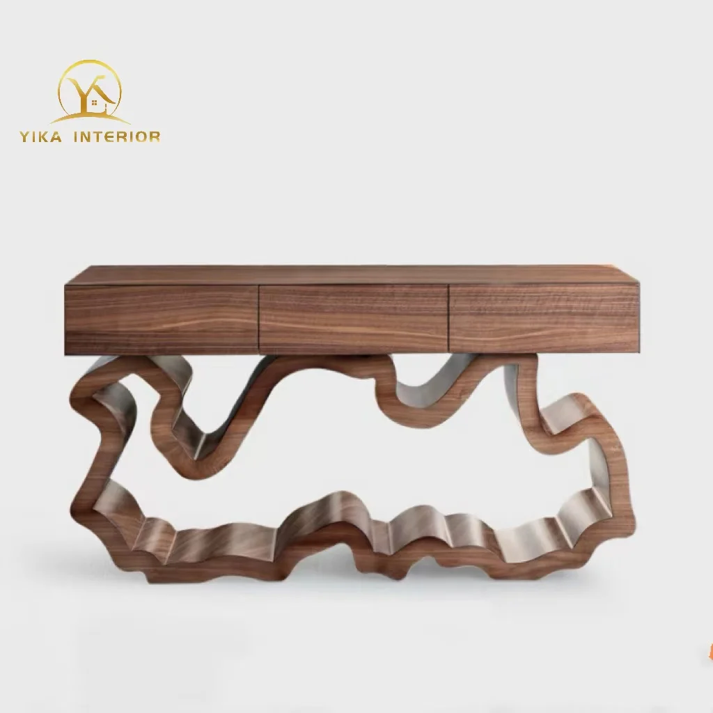 Alibaba.com: Artistic Luxury Console Cabinet, Modern Green Grey Walnut ...