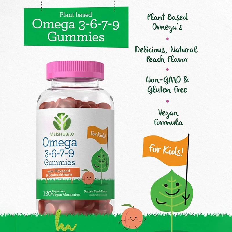 Food Supplements omega Gummy Vegan Algae omega 3 Gummies omega 3 6 9 ...
