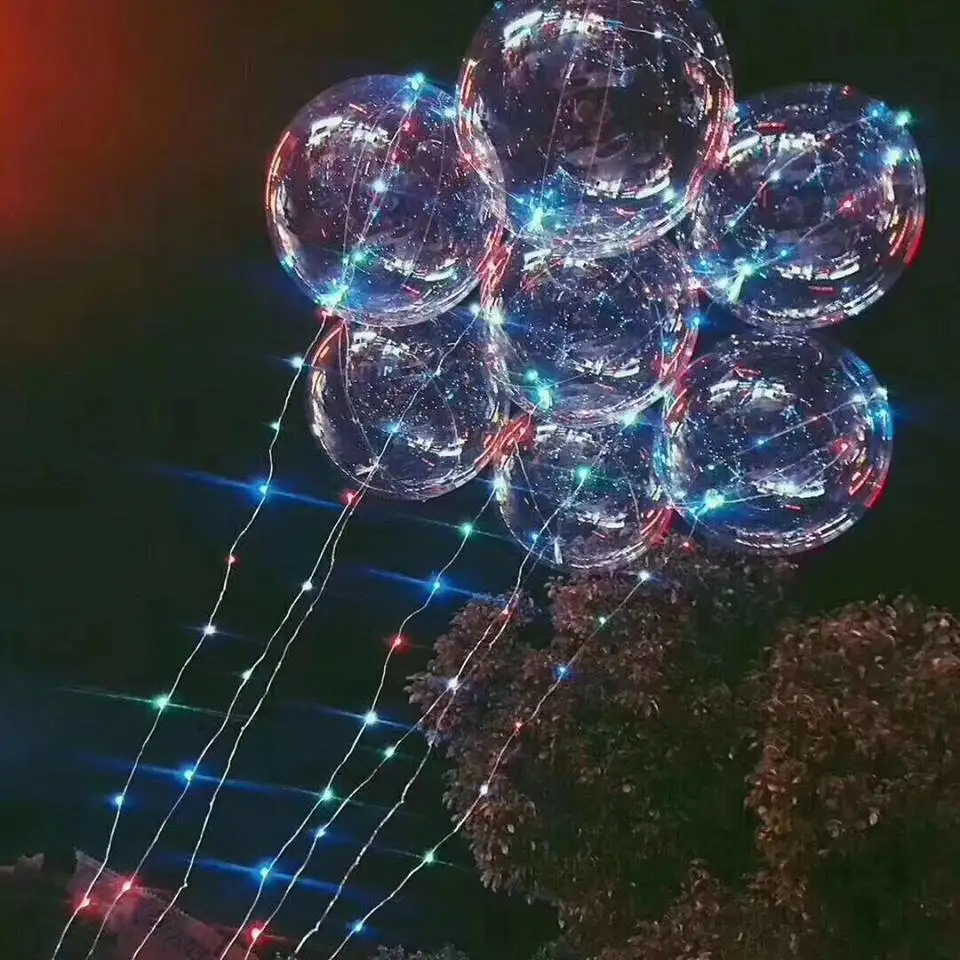 LED BoBo Light up Globo Cadena Intermitente Globos de burbujas de helio ...