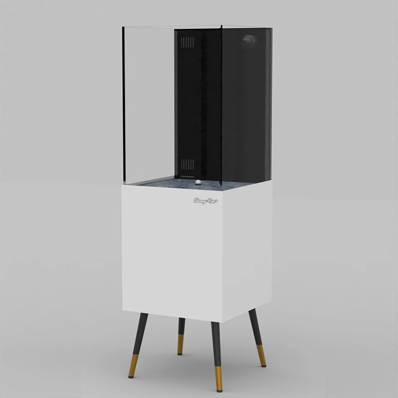 Small Square Fish Aquarium for Home Large Standing Fish Tank Ultra ...