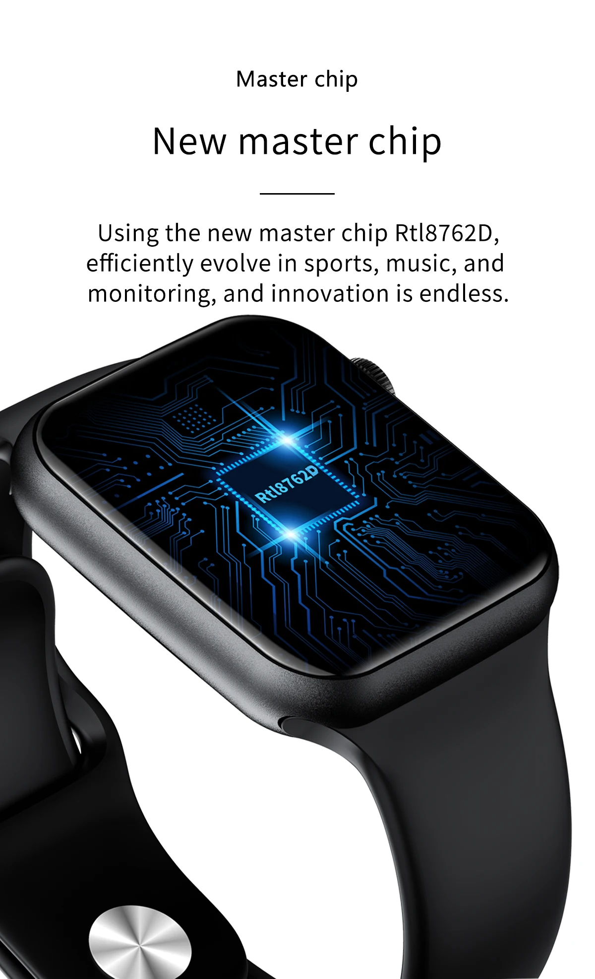 Formal Wearable Devices Smartwatch Wireless Charging Bt Calling Full ...