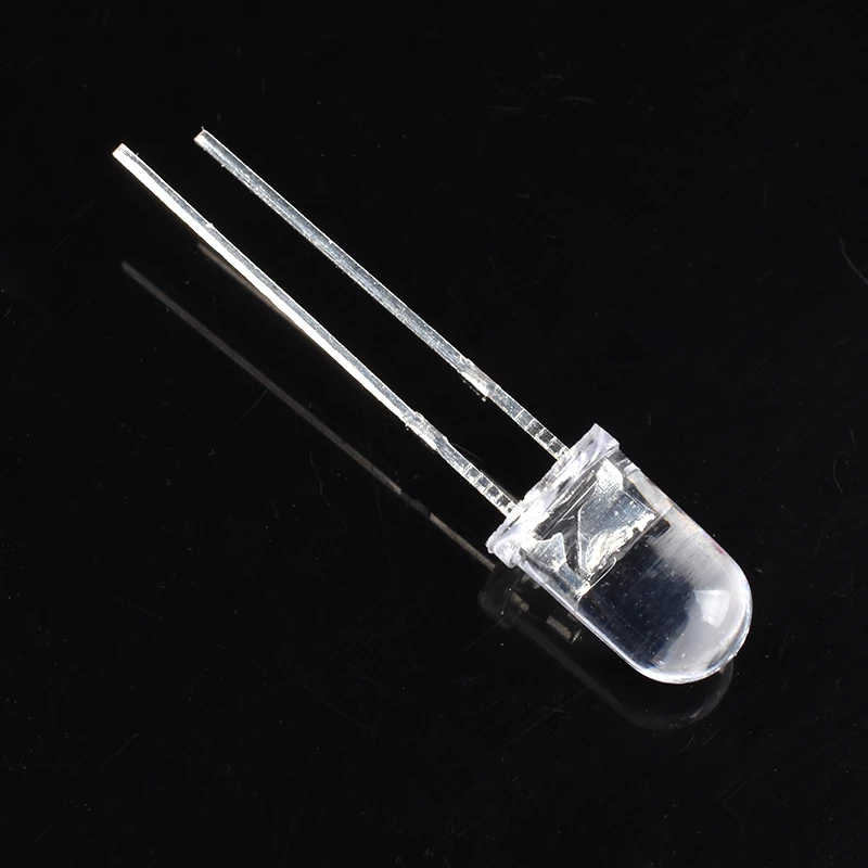 5MM LED Diode Round Clear F5 Radial Leds - High Quality