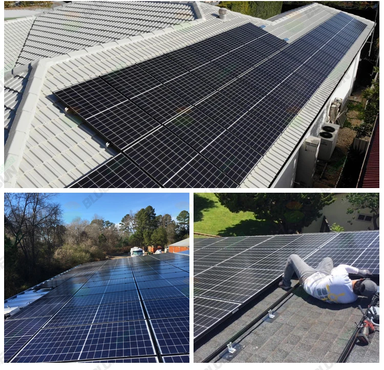 Bluesun 425W Full Black Mono Solar Panel - Efficient 60 Cells Pv Module ...